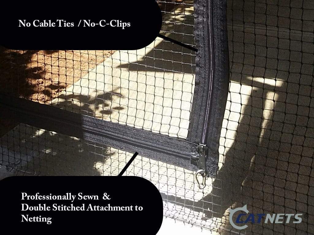 Stainless Steel Complete Wall Net with F-Zipper (3.5m x 3.5m Netting ...