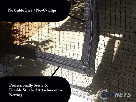 Stainless Steel Complete Wall Net with F-Zipper (3.5m x 3.5m Netting ...